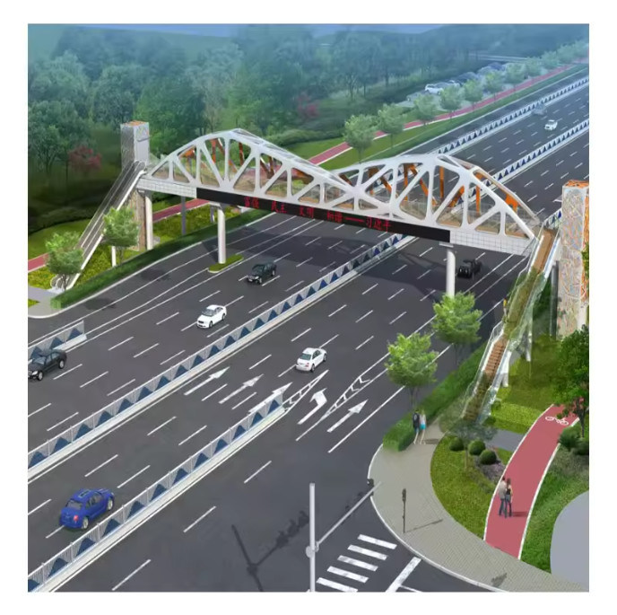 Custom Color Steel Structure Bridge Heavy Steel Bailey Bridge ...
